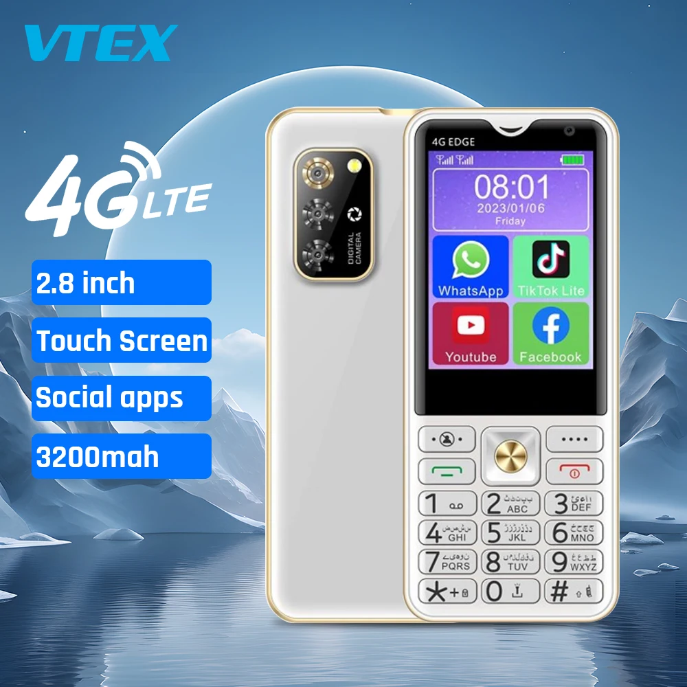 4G Lte Big Button Big Icon Dual Sim Senior Elderly China Old Man Phones ...