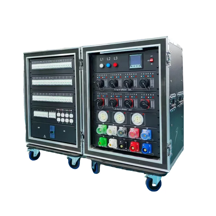 19 Pin Socapex Power Distribution Box With 400A Camlock Main Inpout and ...