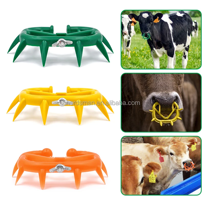 Cattle Bull Nose Rings Calf Weaner Milk Sucking Preventer Calf Nose ...