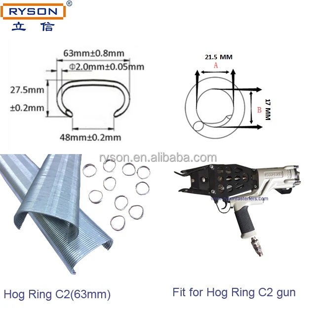 Heavy Duty C Type Fasteners C Hog Ring with Large Wire Diameter for ...