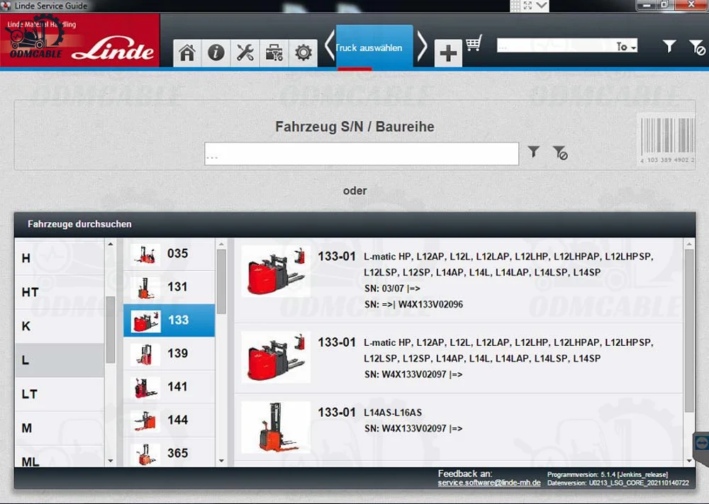 2024 Linde Lsg Forklift Truck Diagnostic Tool For Linde Canbox Doctor ...
