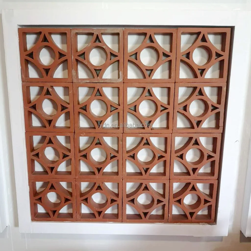Dannuo Clay Ventilation Brick Wall Breeze Block for Decoration