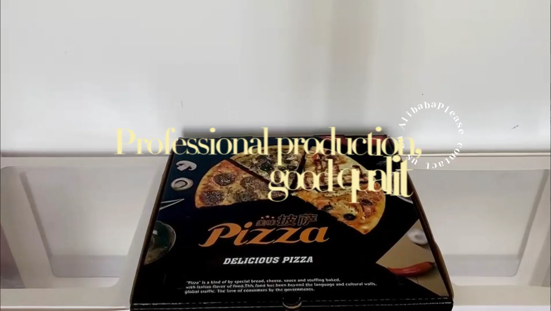 33x33 Pizza Box Food Delivery Pizza Packing Delivery Box Embossing Matt ...