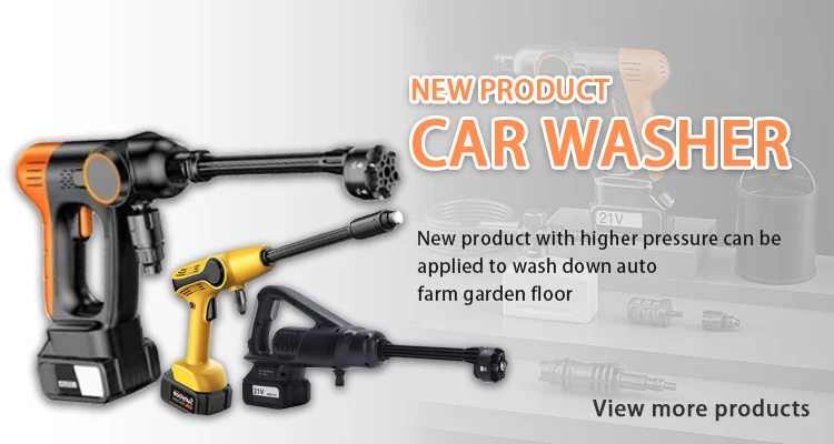Portable Car Wash Machine Lithium Electric Battery Powered Cordless ...
