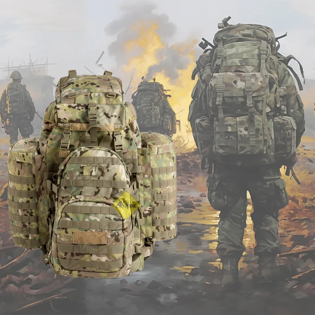 Akmax Modular P LCE Carrying 120L Capacity Knapsack & Backpack Multicam
