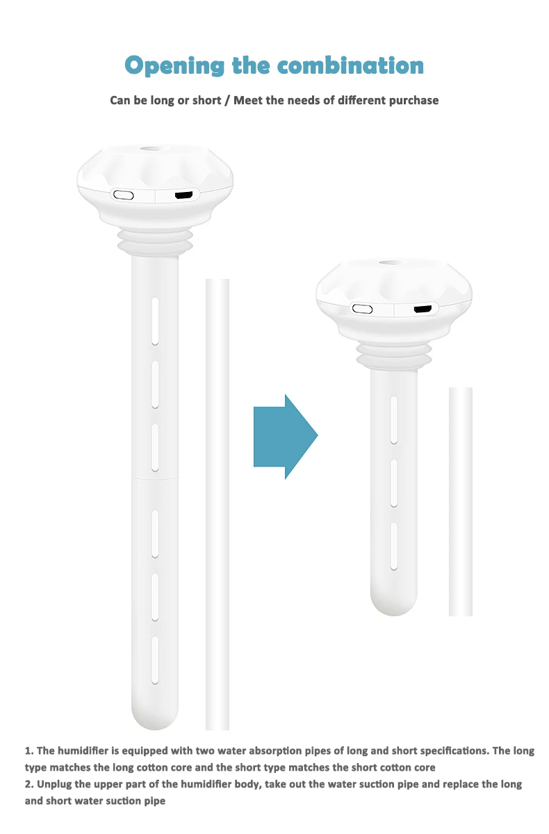 Hot Mini Portable Wand Humidifier Air Humidifier, Silent Working ...