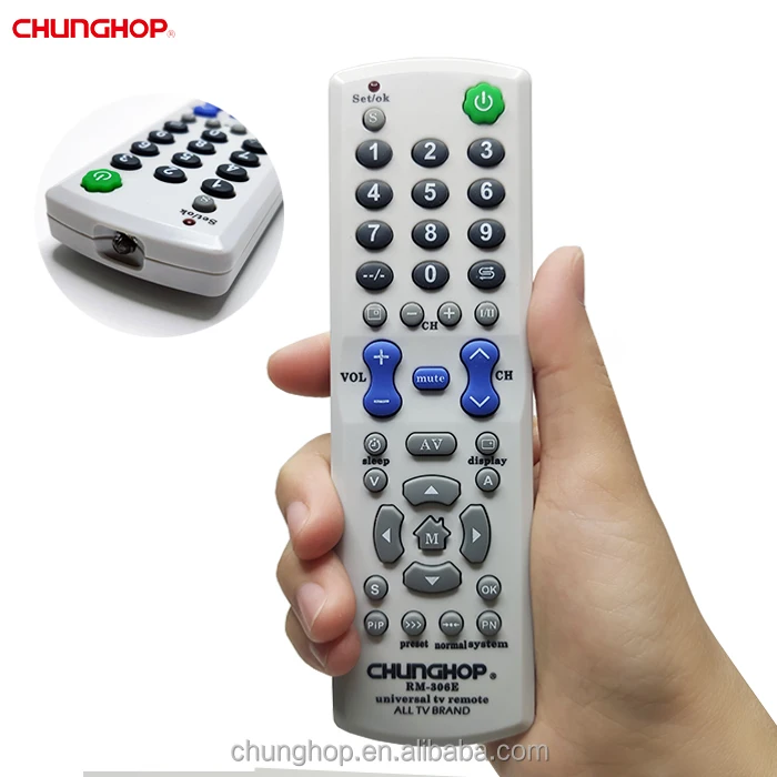 Chunghop RM-306E Universal TV Remote Control - ABS Design, CE ROHS ...