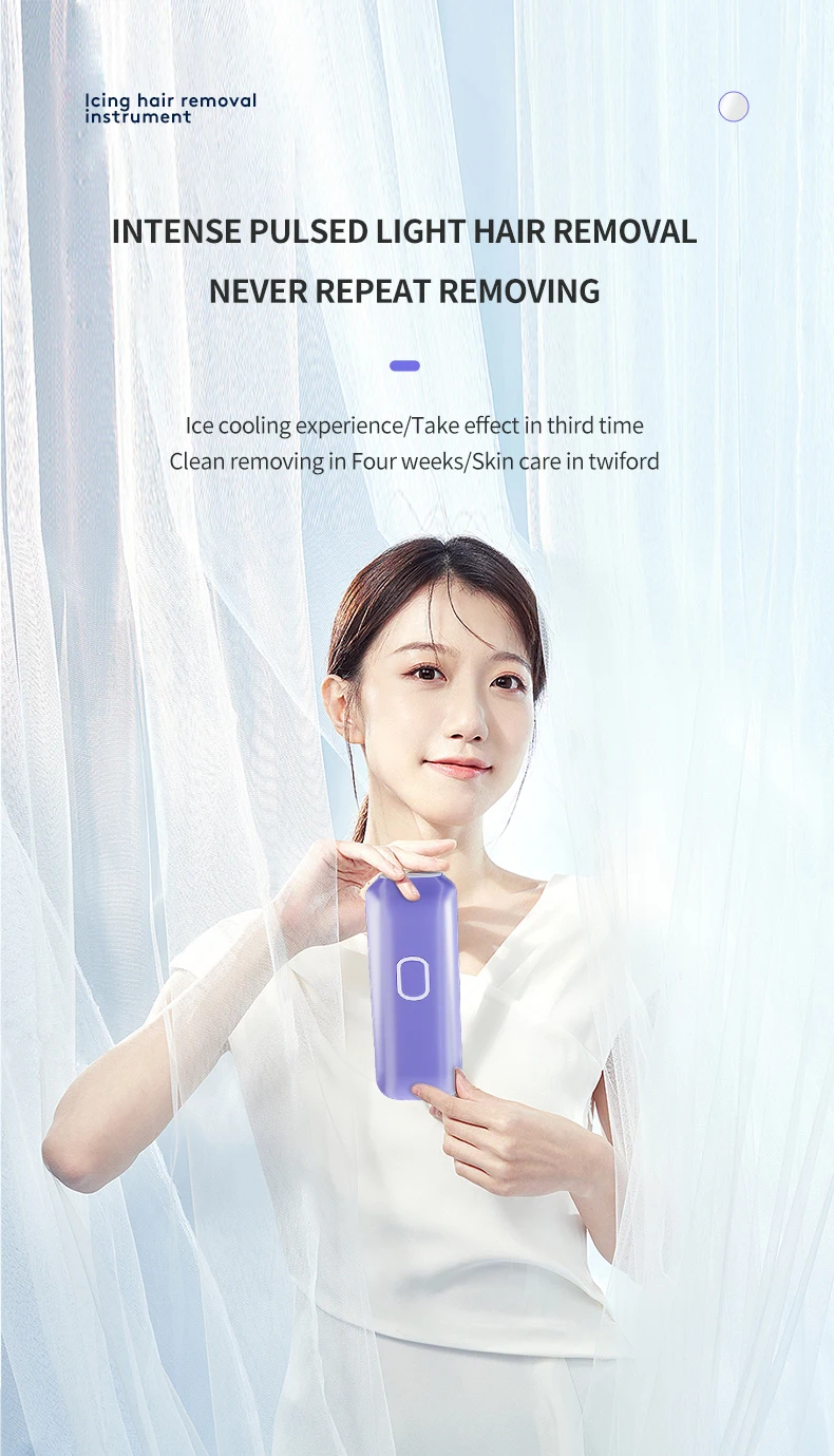 Portable Ipl Machine Epilator Ice Cooling Painless Body Permanent Ipl ...