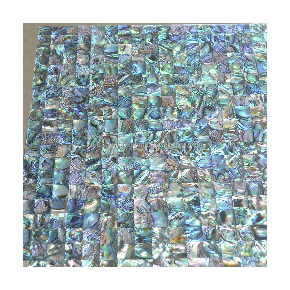 Polished New Zealand Without Grout Abalone Seashell Mosaic Tiles For ...
