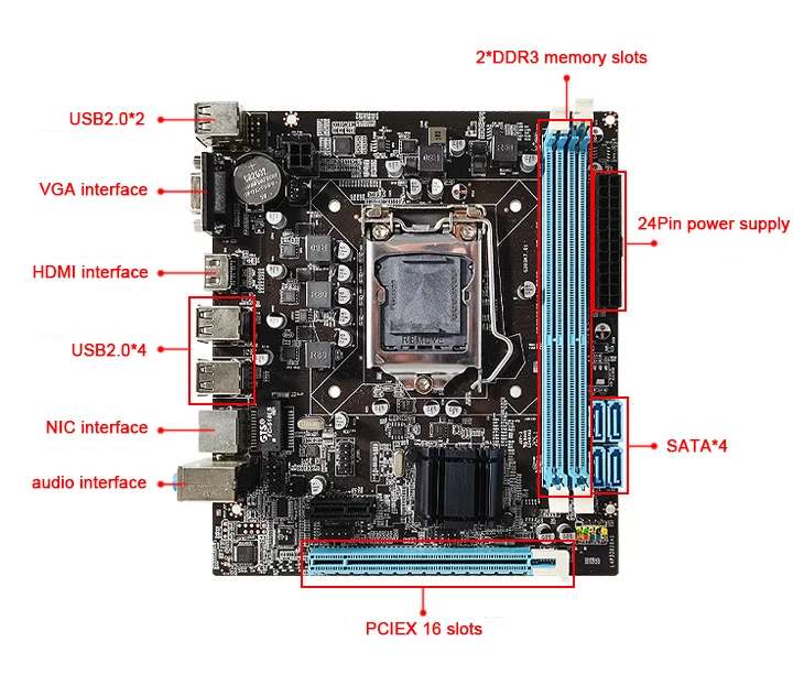 Cheap Desktop Oem Motherboard H61 Mainboard Wholesale - Buy H61 ...