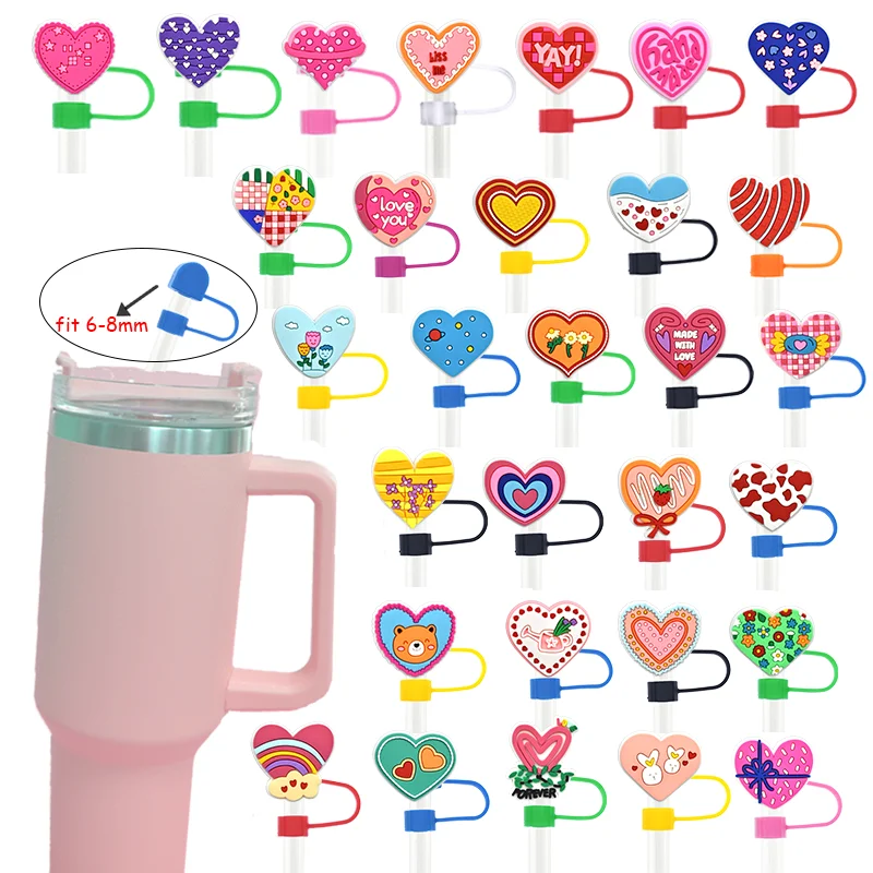 Drinking Glass Cup Valentine Straw Cover From China Valentine Day Straw ...