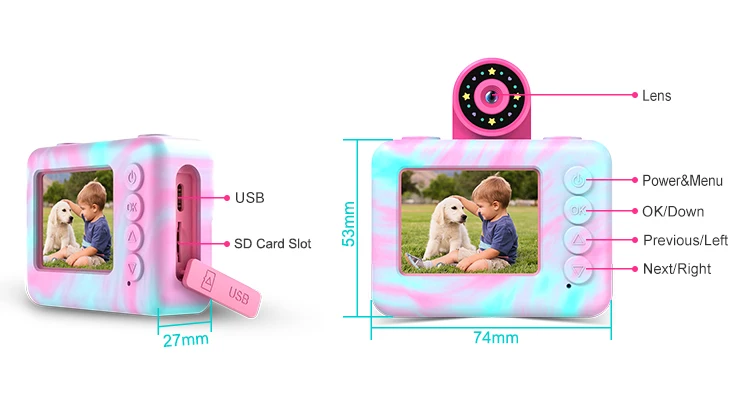2023 Best Selling Mini Digital Camera For Kids With Rotating Camera ...