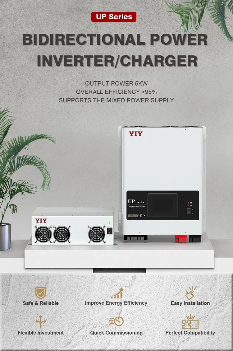 5000 Watt Hybrid Solar Inverter 5000w Bi-directional Power Inverter ...