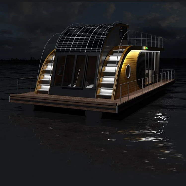 Modern Water House Modular Mobile House Tiny Homes Motorized Floating ...