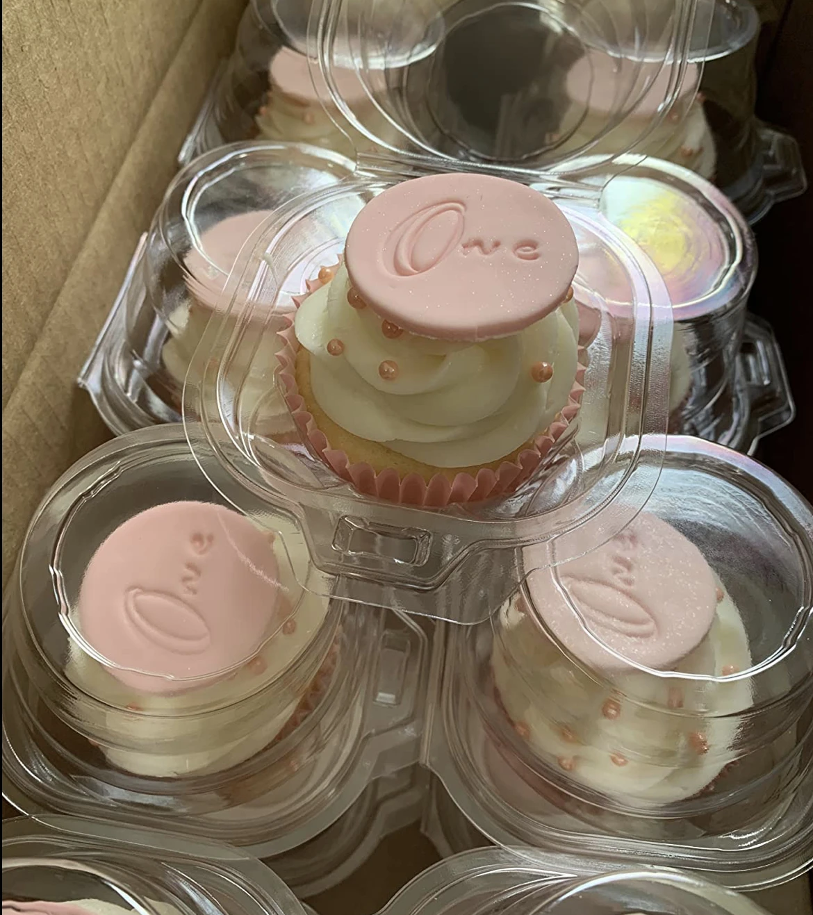 Hot Popular Cupcake Individual Container,Disposable Single Cupcake ...