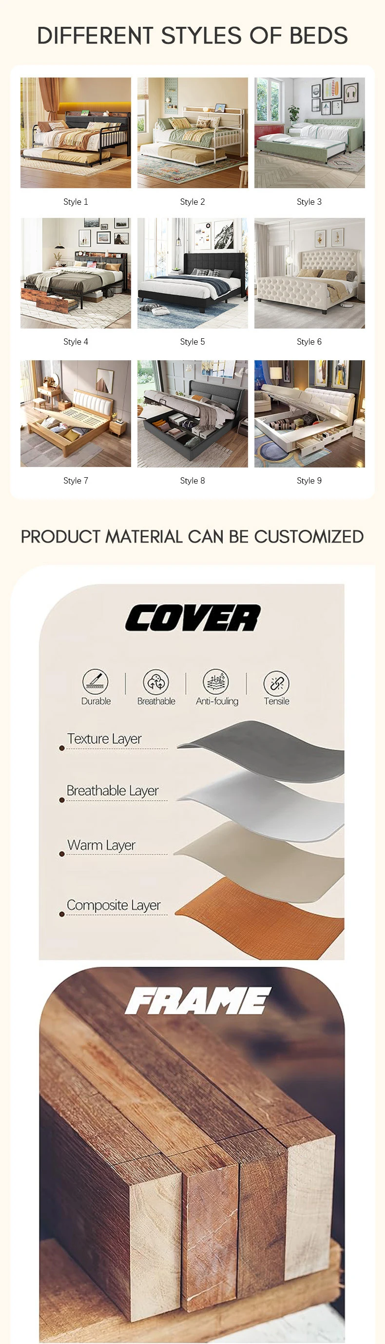 Small Household Loft High-Rise Bunk Bed with Staggered Up-Down Ladder ...