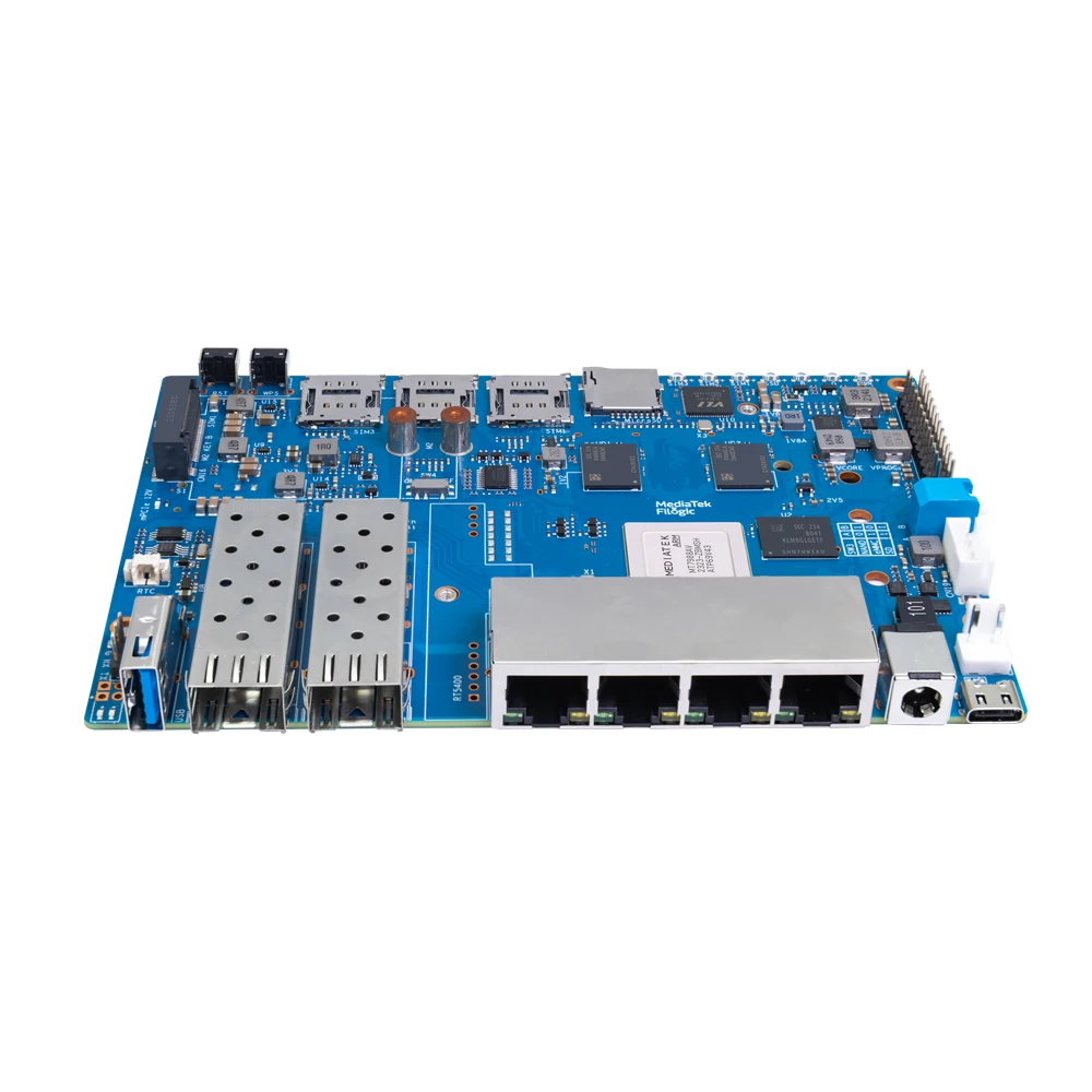 Open source hardware Banana PI BPI R4 support linux system with MTK ...