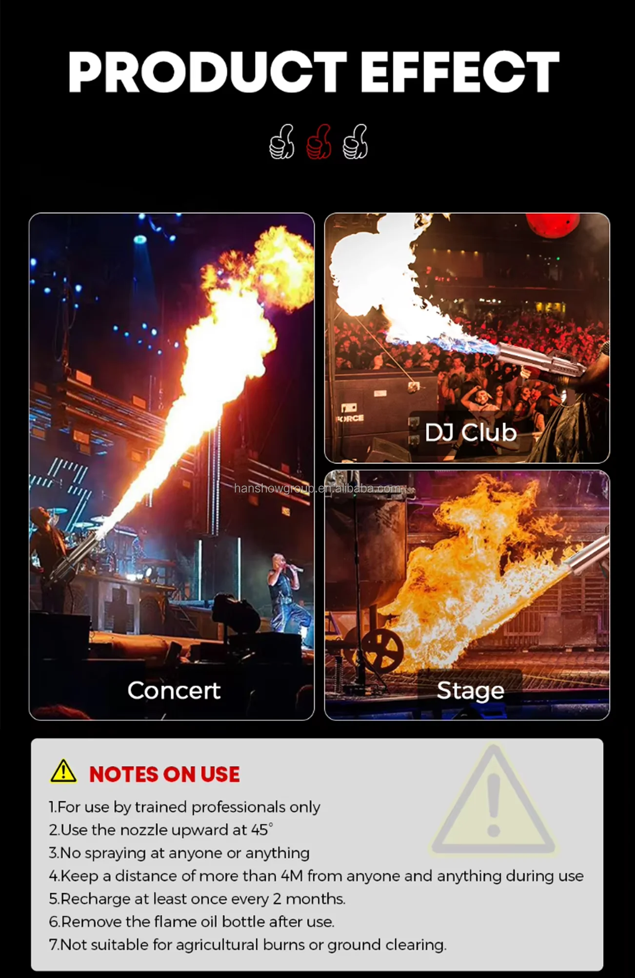 Wholesales High-quality Speciality Handheld Flamethrowers Gun for Stage ...