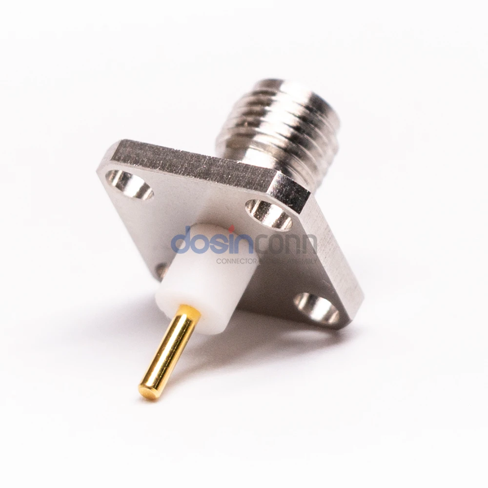 Sma Bulkhead Connector Sma Waterproof Connector 4 Hole Flange Sma ...