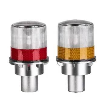 Aluminum Handle Road Safety Led Solar Traffic Cone Beacon Lights Safety ...