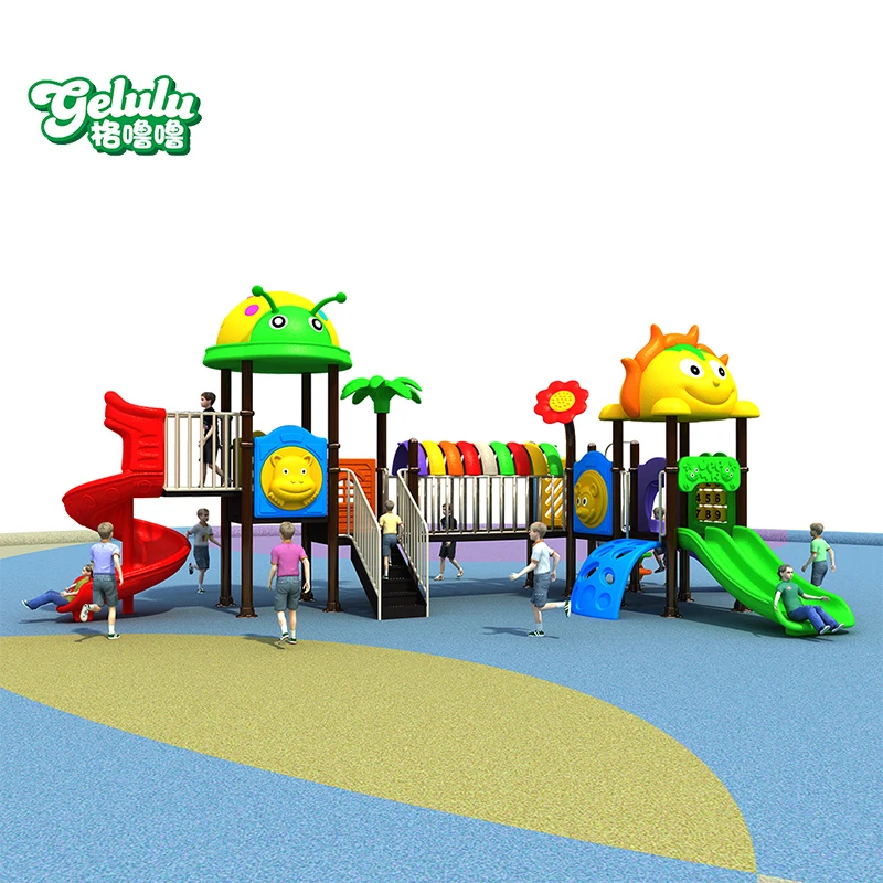 Kids Playground Plastic Spinning Slides Outdoor Playground Equipment ...