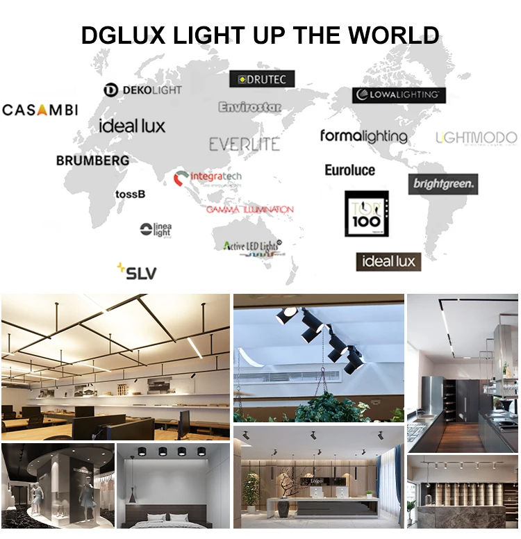 Aluminum Lighting System Led Track Lamp 10w 20w 30w Intelligent Dimming ...