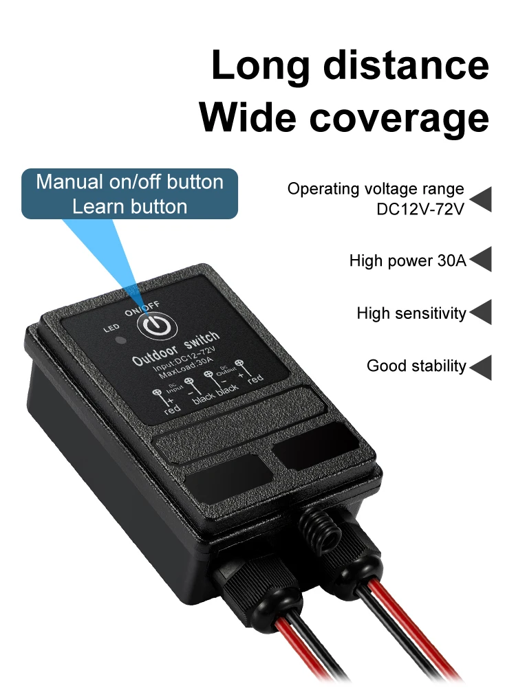 433mhzRf Remote Controller 30a Relay Module 24v Electrical Remote ...