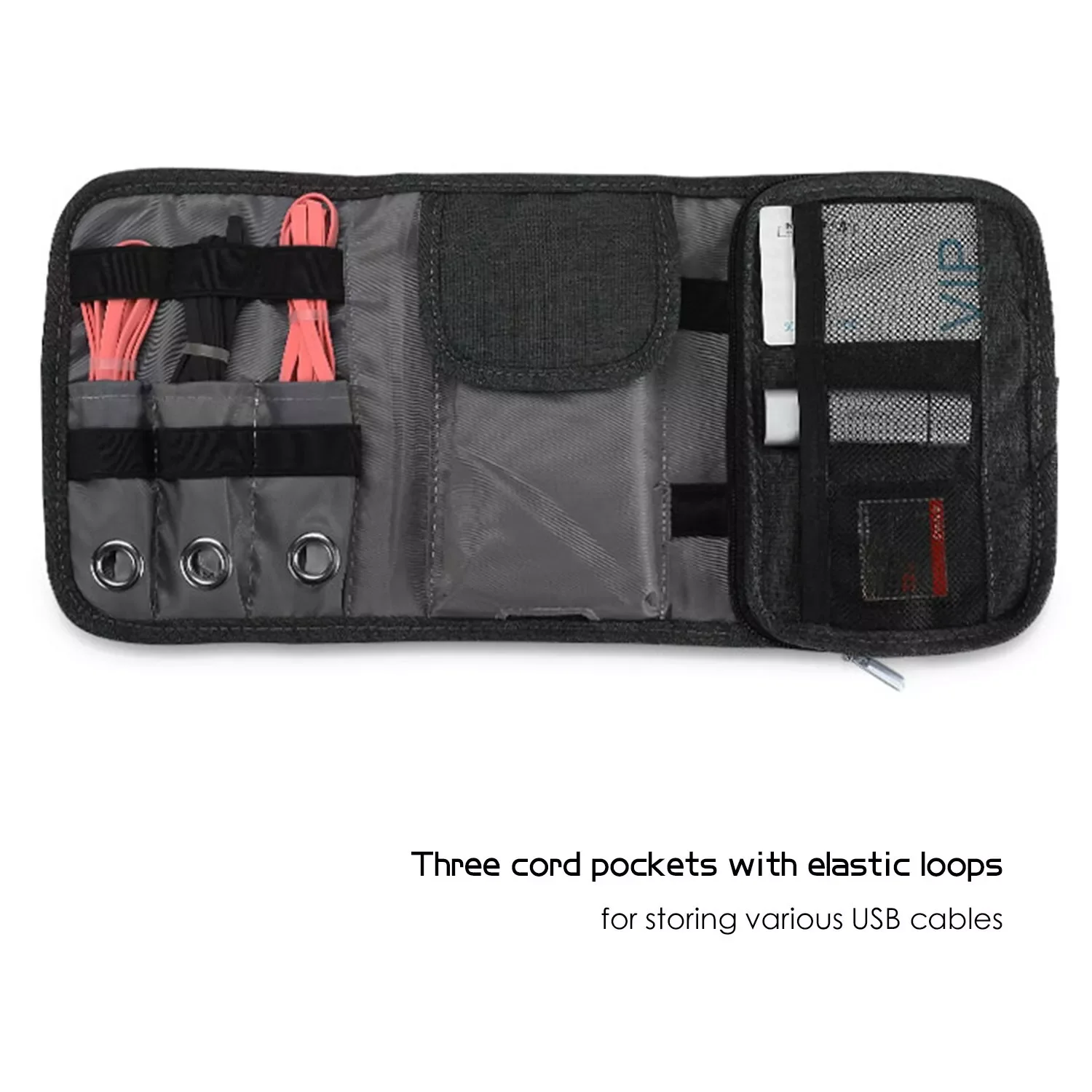 Universal Portable Travel Electronic Accessories Organizer Usb Cable ...