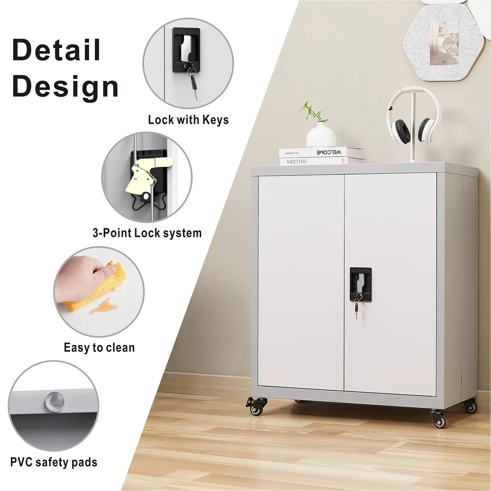 Metal Storage Cabinet - Durable & Adjustable Solutions