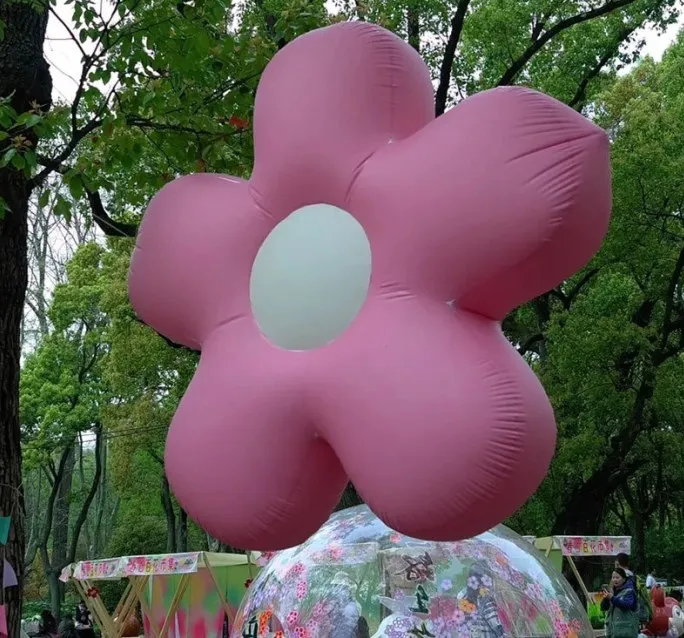 Custom Giant Beautiful Led Light Inflatable Flower For Wedding Party ...