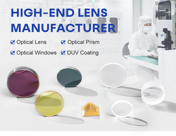 FTIR Spectrometer Lens IR Caf2 Concave Lens for Guide the Infrared Beam
