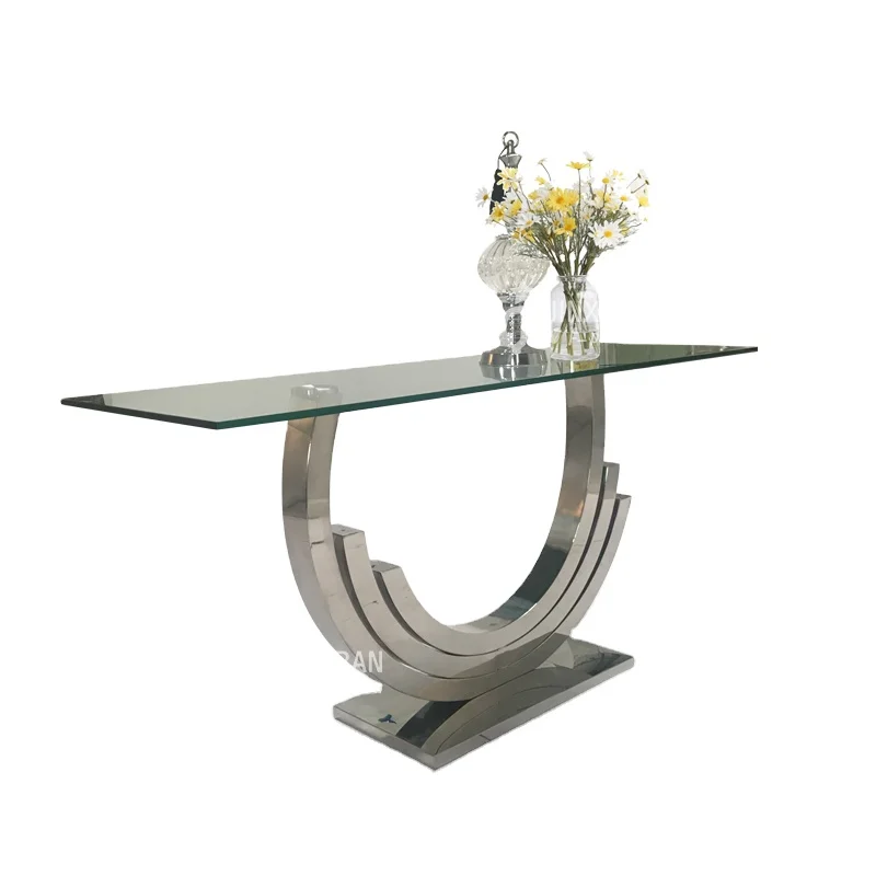custom size black travertine marble look top hallway console table rose ...