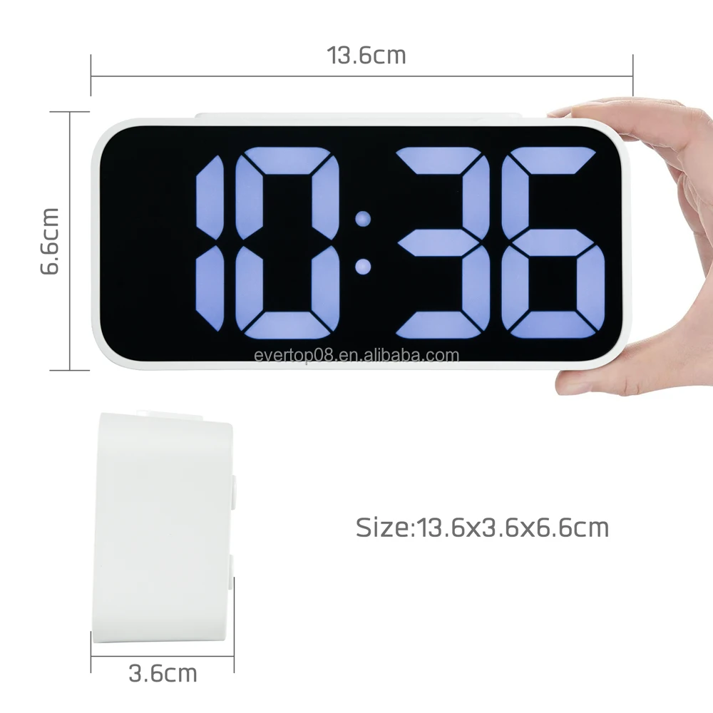 2024 Evertop Huge Alarm Clock - Easy Operation & LUMINOVA