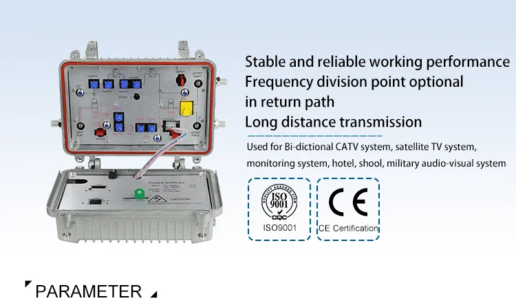 5-862mhz Bi-Directional CATV Trunk Amplifier - Cable TV Line Amplifier