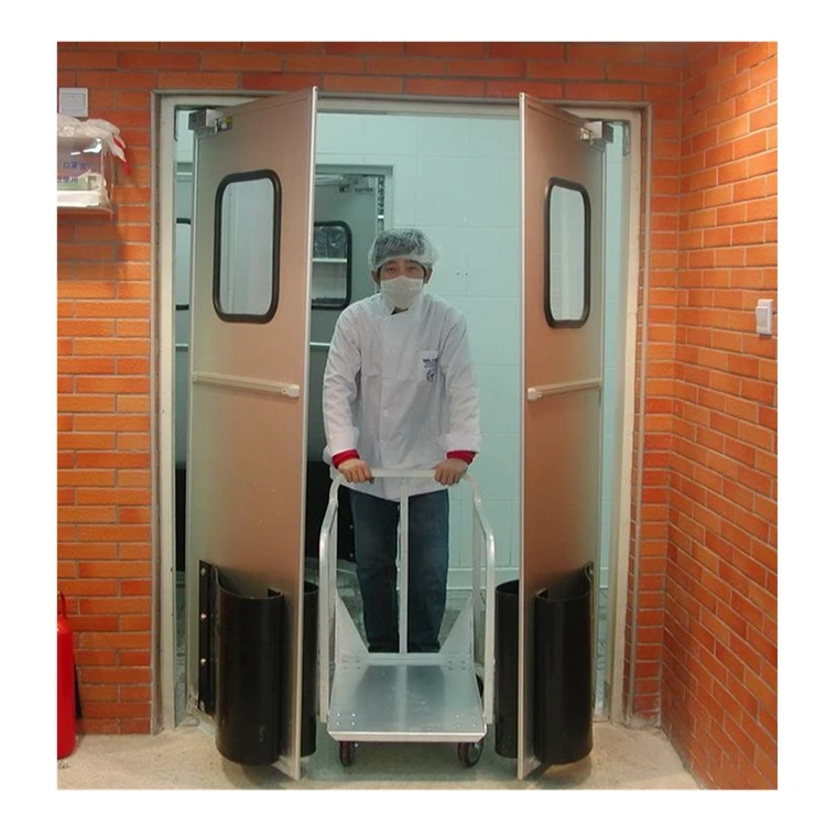 Commercial Kitchen Double Swing Entrance Doors Two Way Open Impact ...