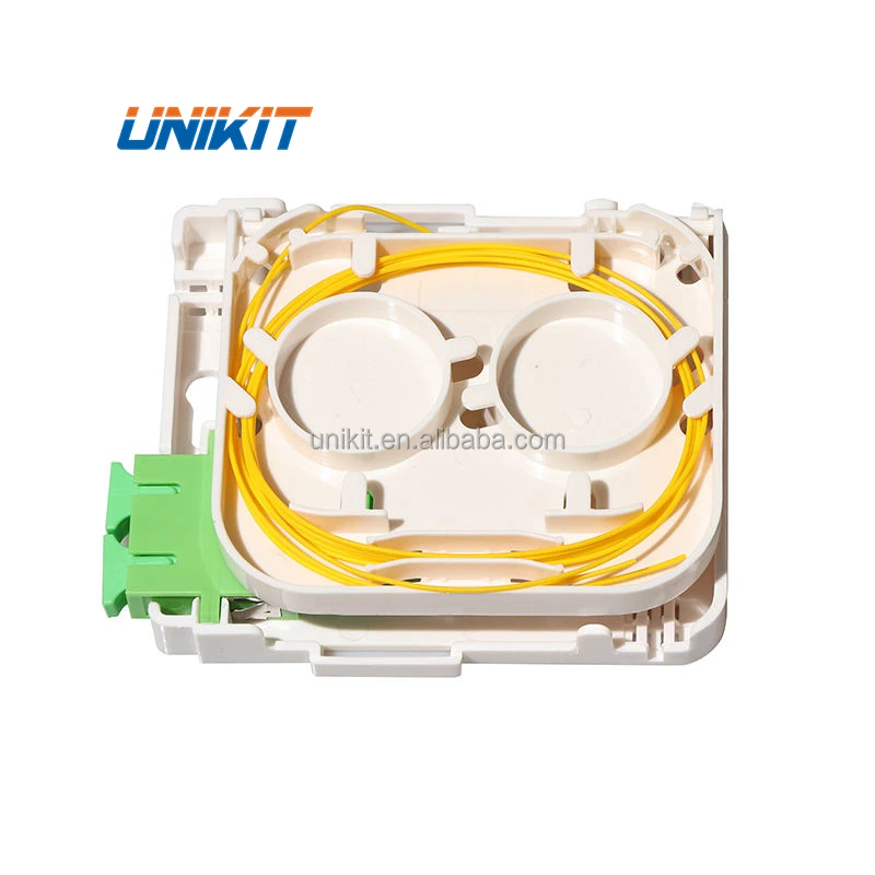 Indoor 1 Port 2 Ports ABS Mini Terminal Box FTTH Fiber Optic