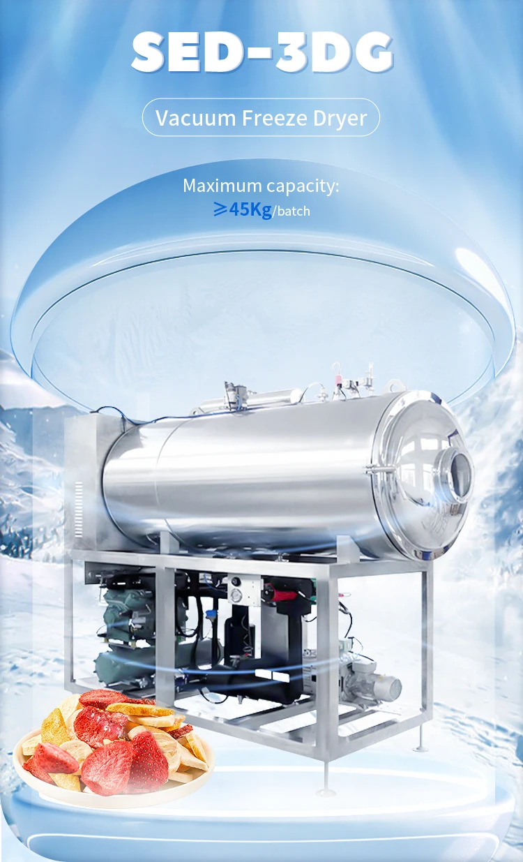 Lab Scale Vacuum Freeze Dryer Milk Powder Lyophilizer Freeze Drying ...