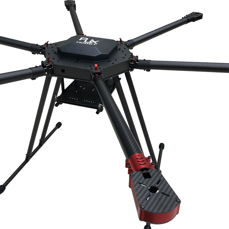 RJX hexacopter drone frame carbon fiber folding UAV drone frame with ...
