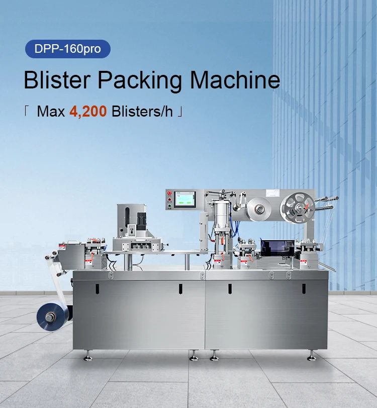 Flat Plate Alu Alu Tablet Capsule Packaging Machine Pill Blister ...