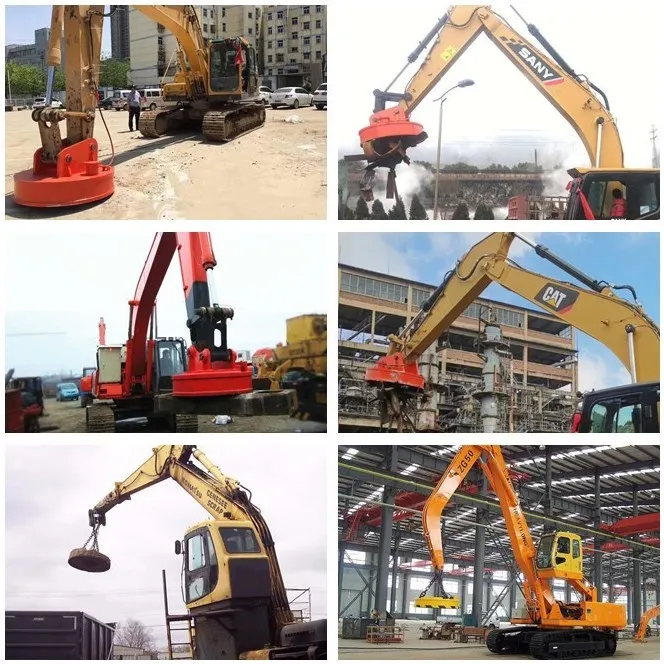 Electromagnetic Lifting Magnets Scrap Lift Magnet For Excavator 12 Volt Magnet Lifting And ...