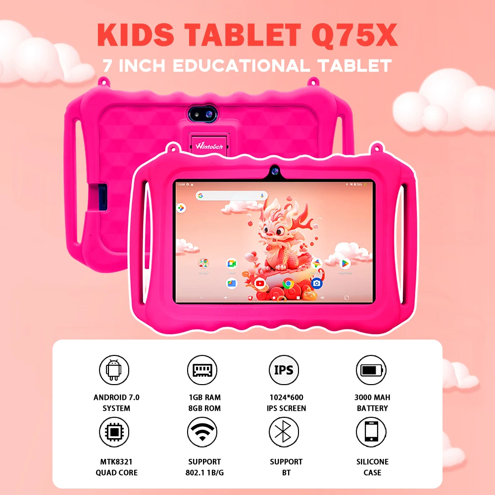 Cheap Tablets 7 Inches Tableta Android Children Learning Gaming ...