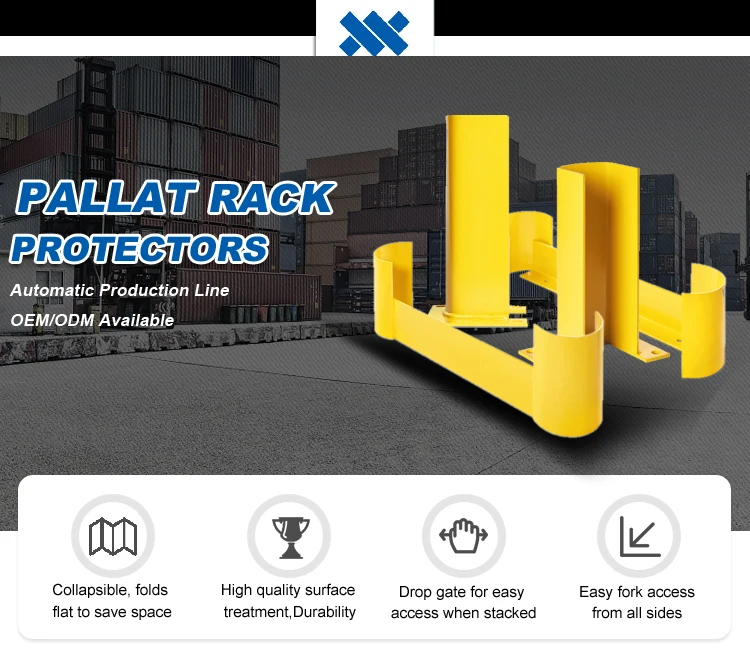 Warehouse Storage Upright Steel Column Guard Protector for Pallet ...