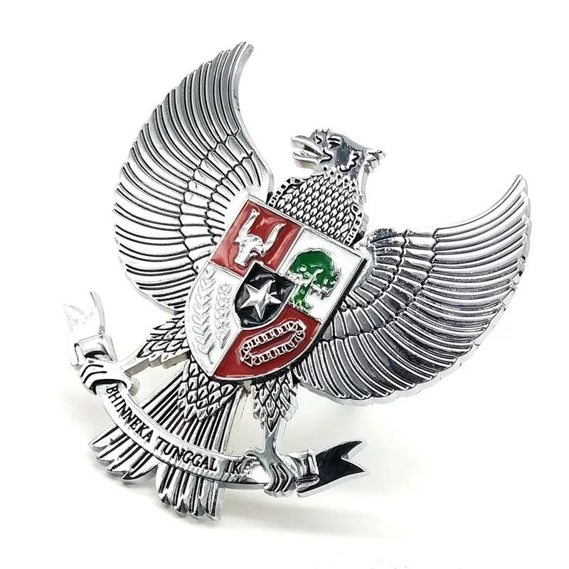 3D Metal Chrome Eagle Emblem Car Grille Badge - Craft Product