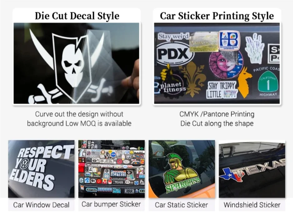 Custom Design Vinyl Die Cut Waterproof UV Resistance Vehicle Transfer ...