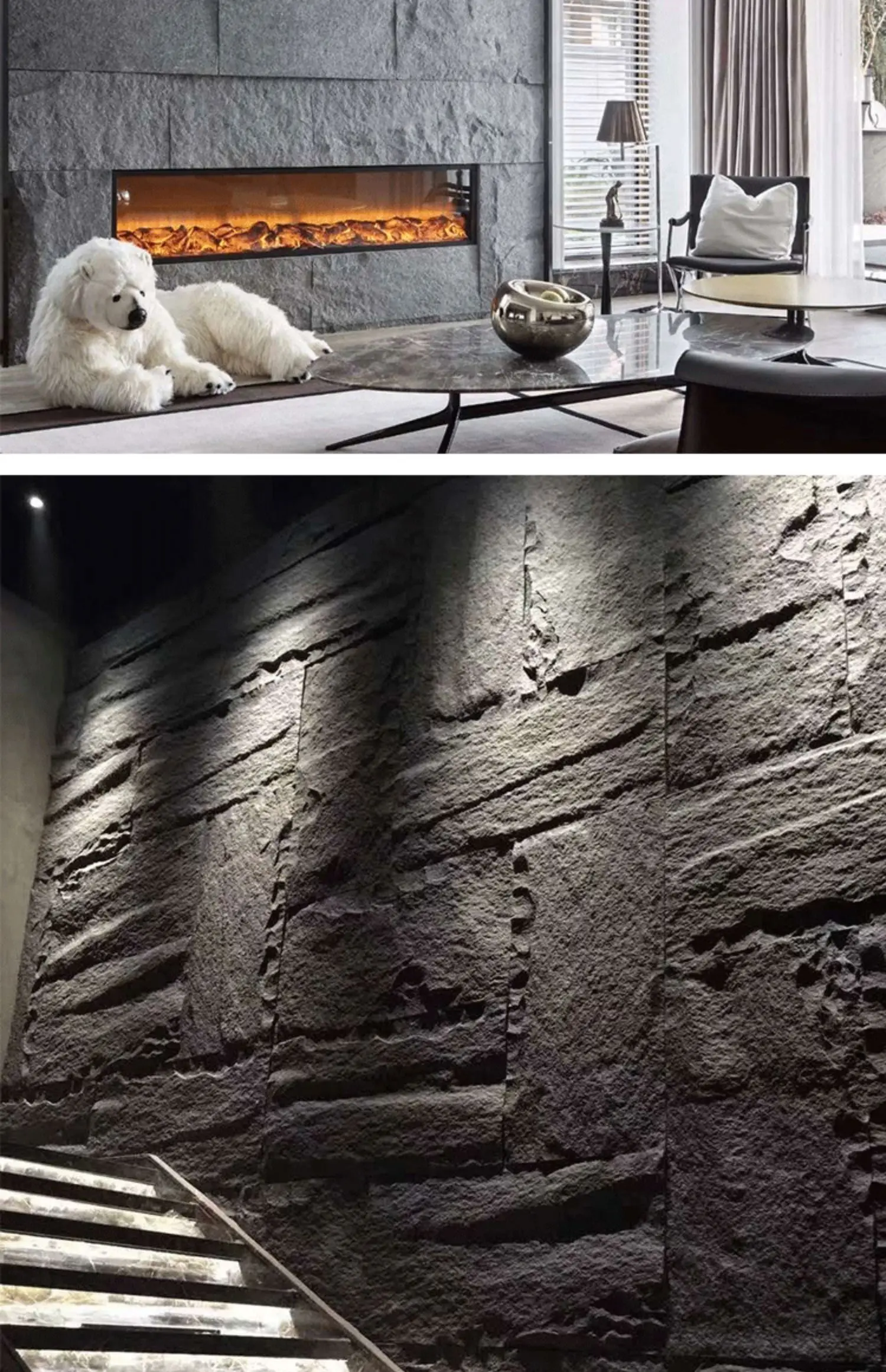 Outdoor Wall Decorative PU Faux Stone Panel Brick Stone Wall Panels