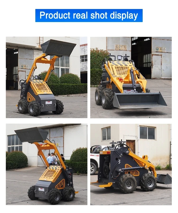 Cheap Tracked Skid Steer Top Loader Mini Crawler Loaders Agriculture ...