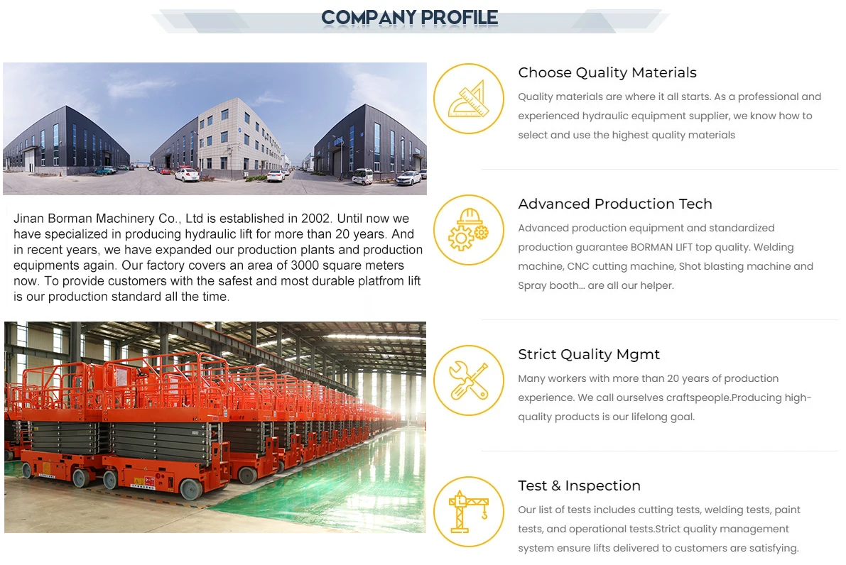 Lift 6m 8m 10m Man Lift Self-propelled Electric Hydraulic Mobile ...