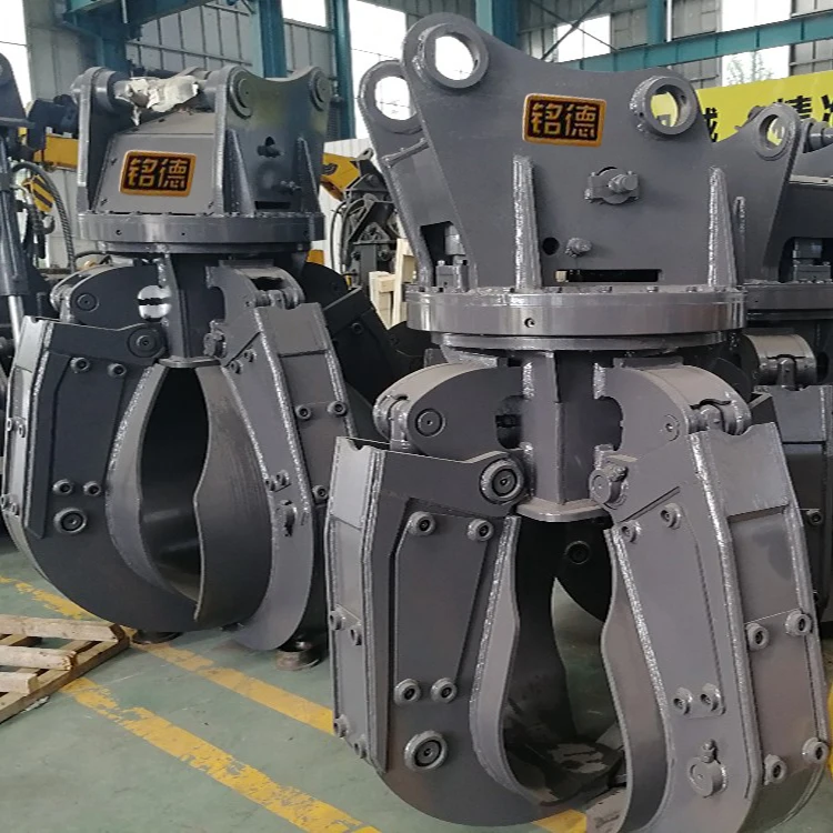 Monde New Hardox 1-50t Excavator Orange Peels Grapple Clamp Muilti Peel ...