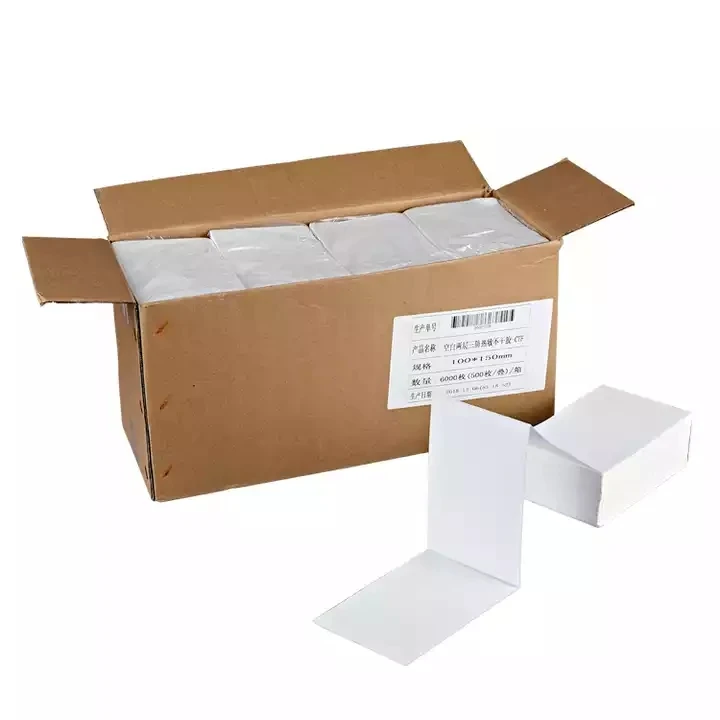 Perforated White Blank 4x6 Fanfold Direct Thermal Labels - Buy Custom ...