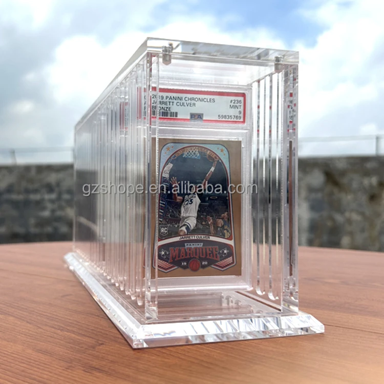 Shp Custom Acrylic 20 Slot Psa Graded Card Storage Box Protectors ...